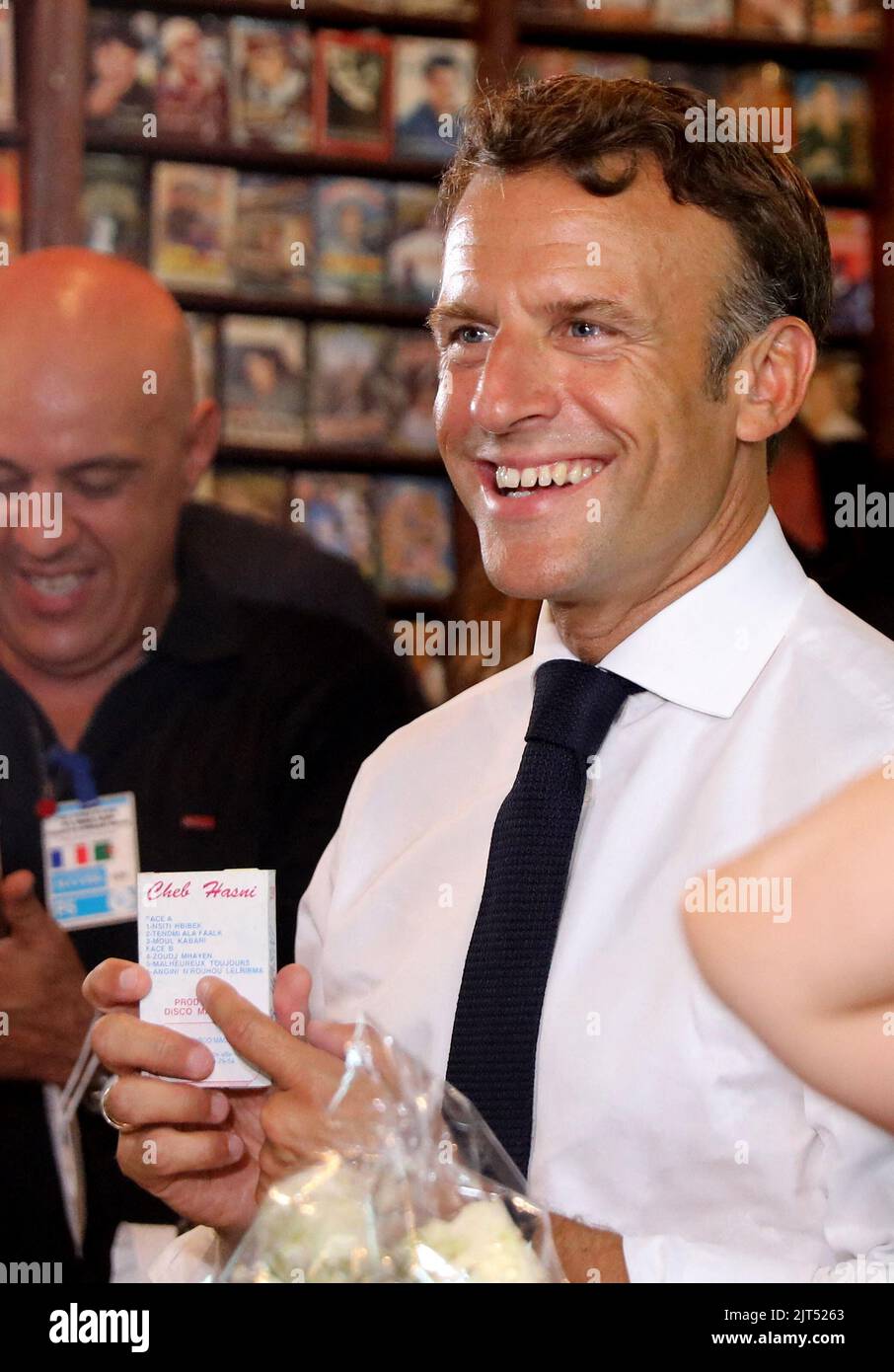 Le président de la République française, Emmanuel Macron rend visite à ...
