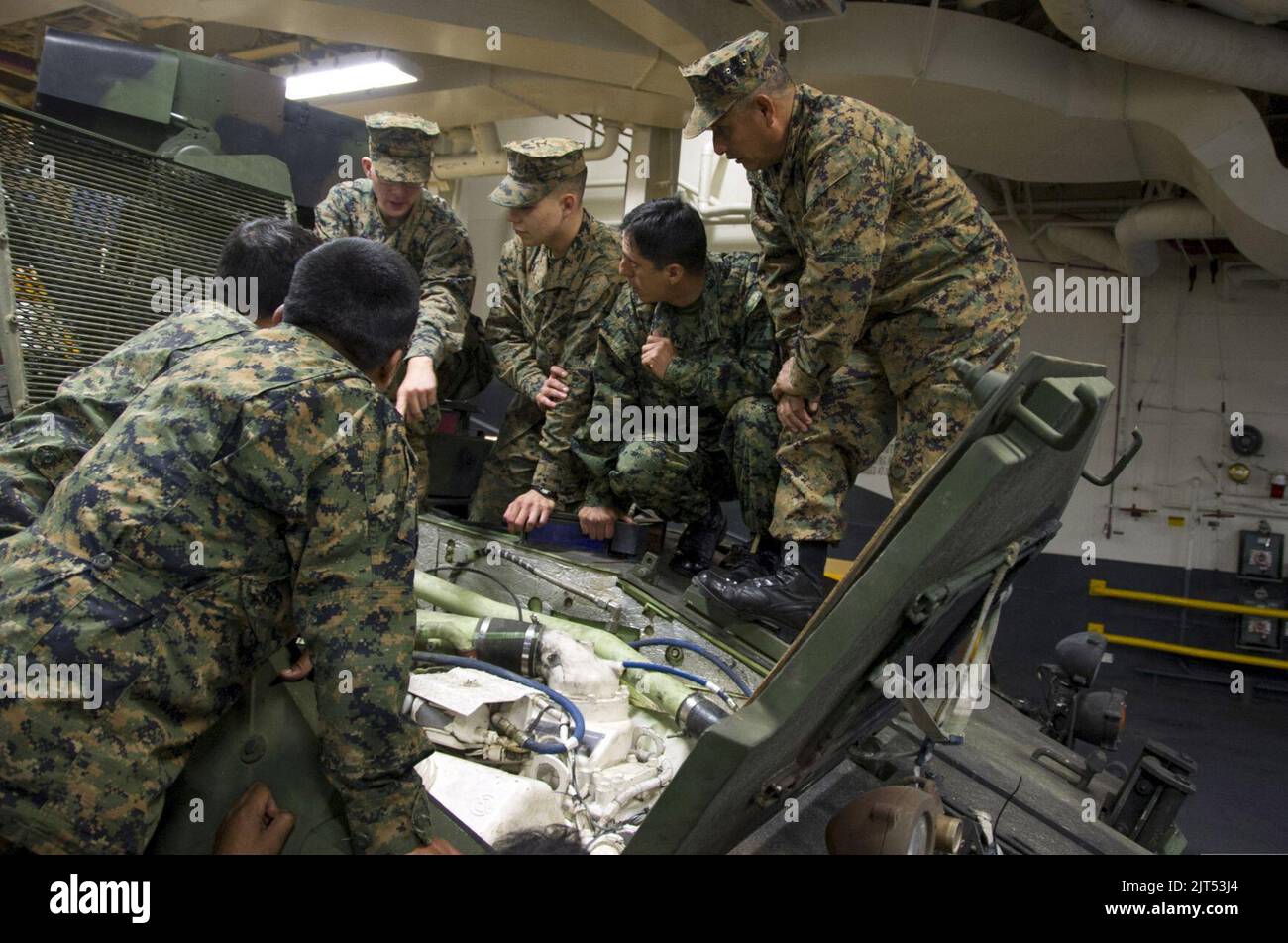 Les Marines américaines affectées à la Force opérationnelle aérienne terrestre marine à usage ...
