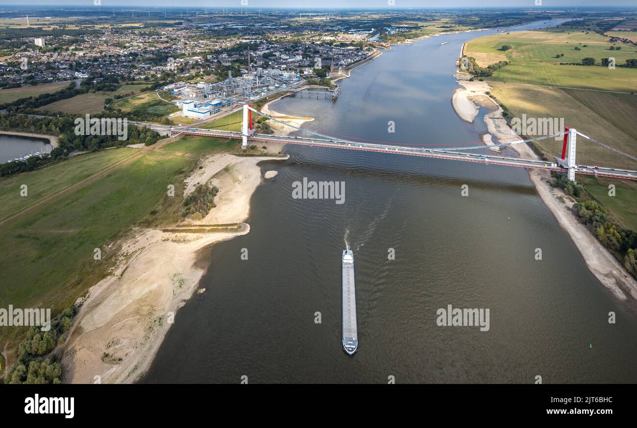 Basses eaux du rhin près d'emmerich Banque de photographies et d’images ...