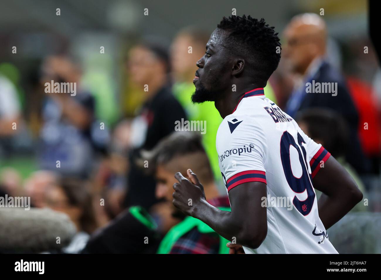 Musa Barrow du FC de Bologne pendant la série Un match de football 2022 ...