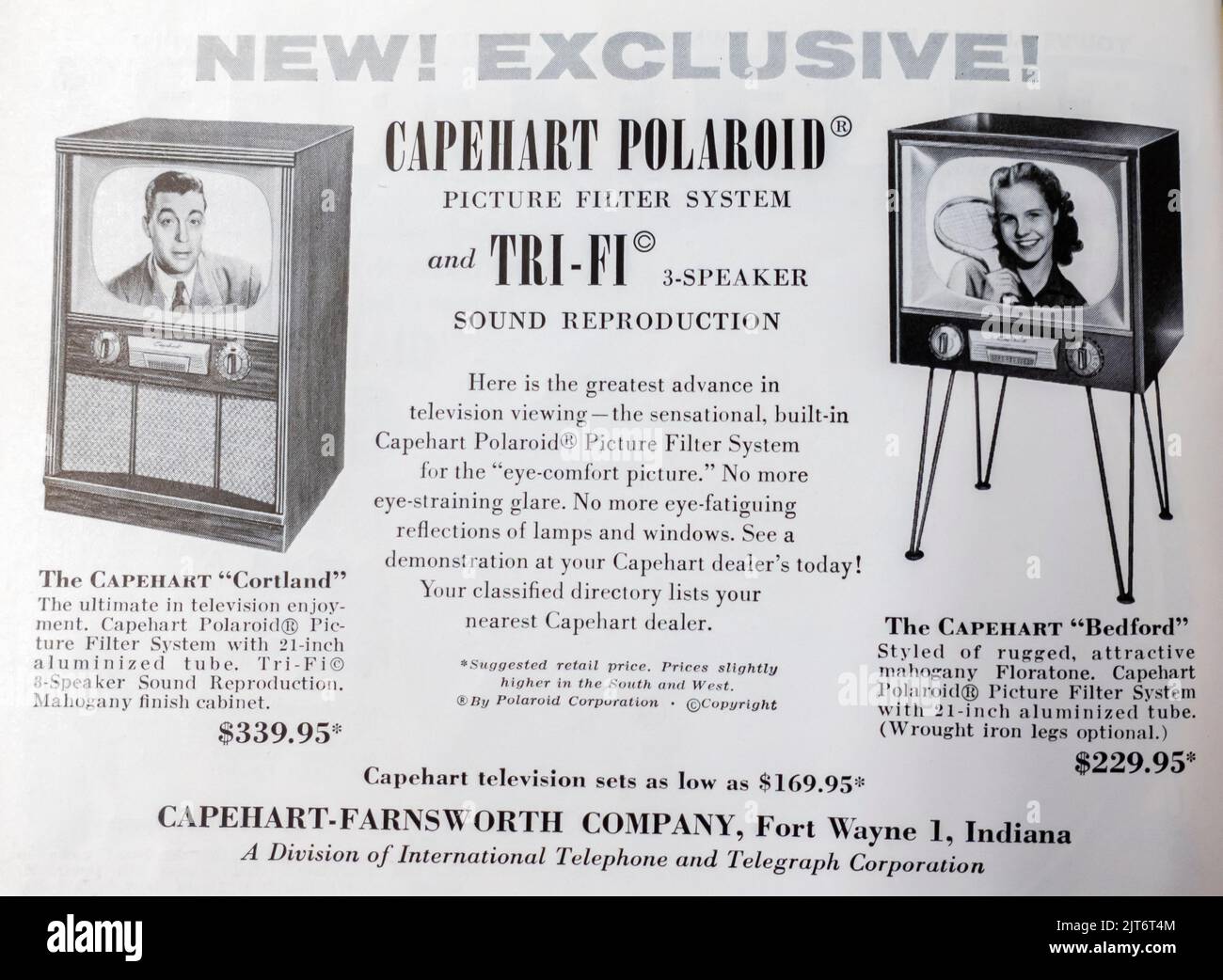 Tv des années 1950 Banque de photographies et d’images à haute ...