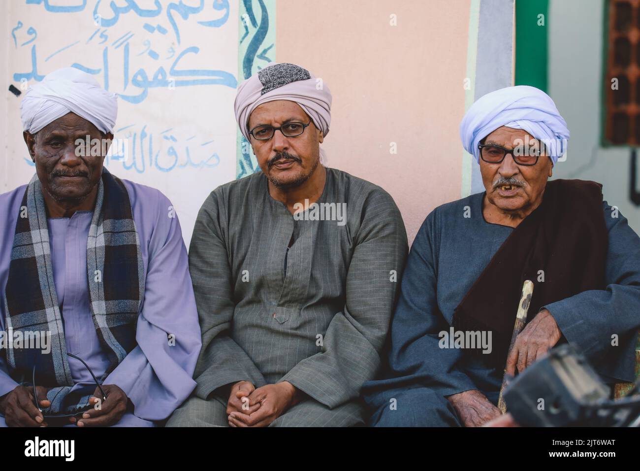 Louxor, Égypte - 07 novembre 2021 : gros plan Portrait du vieil homme ...