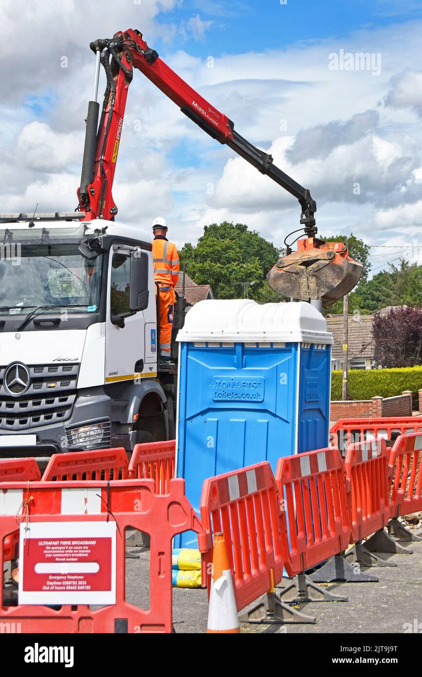 Lorry mounted crane Banque de photographies et d’images à haute ...