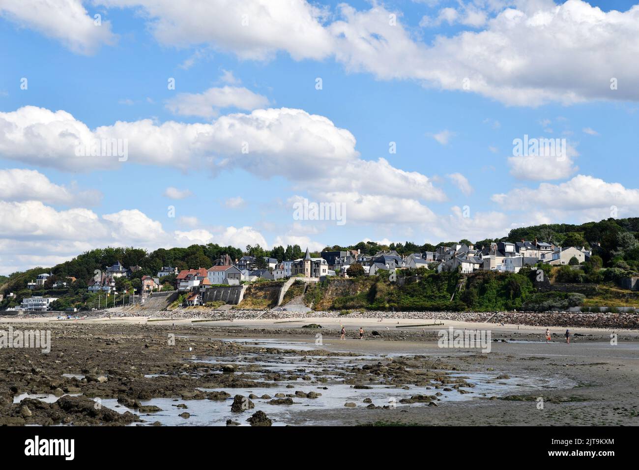 La plage de villerville Banque de photographies et d’images à haute ...