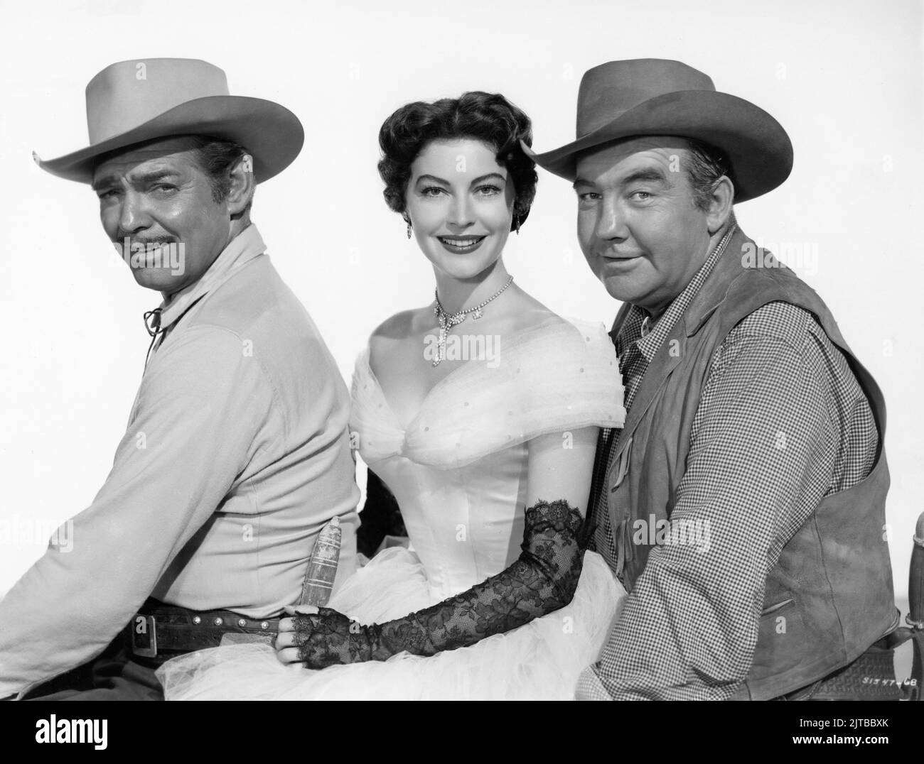 CLARK PIGNON AVA GARDNER et BRODERICK CRAWFORD portrait publicitaire en ...