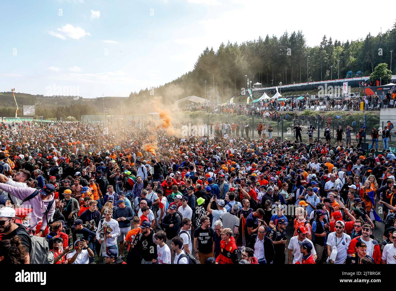 28 août 2022, Rome, Belgique : fan, Track, Piste, pendant le Grand Prix ...