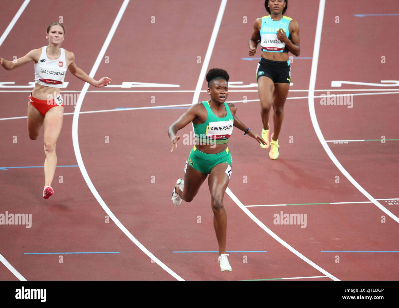 01 août 2021 - Tokyo, Japon: Britany Anderson de la Jamaïque remporte ... 01 août 2021 - Tokyo, Japon: Britany Anderson de la Jamaïque remporte ...