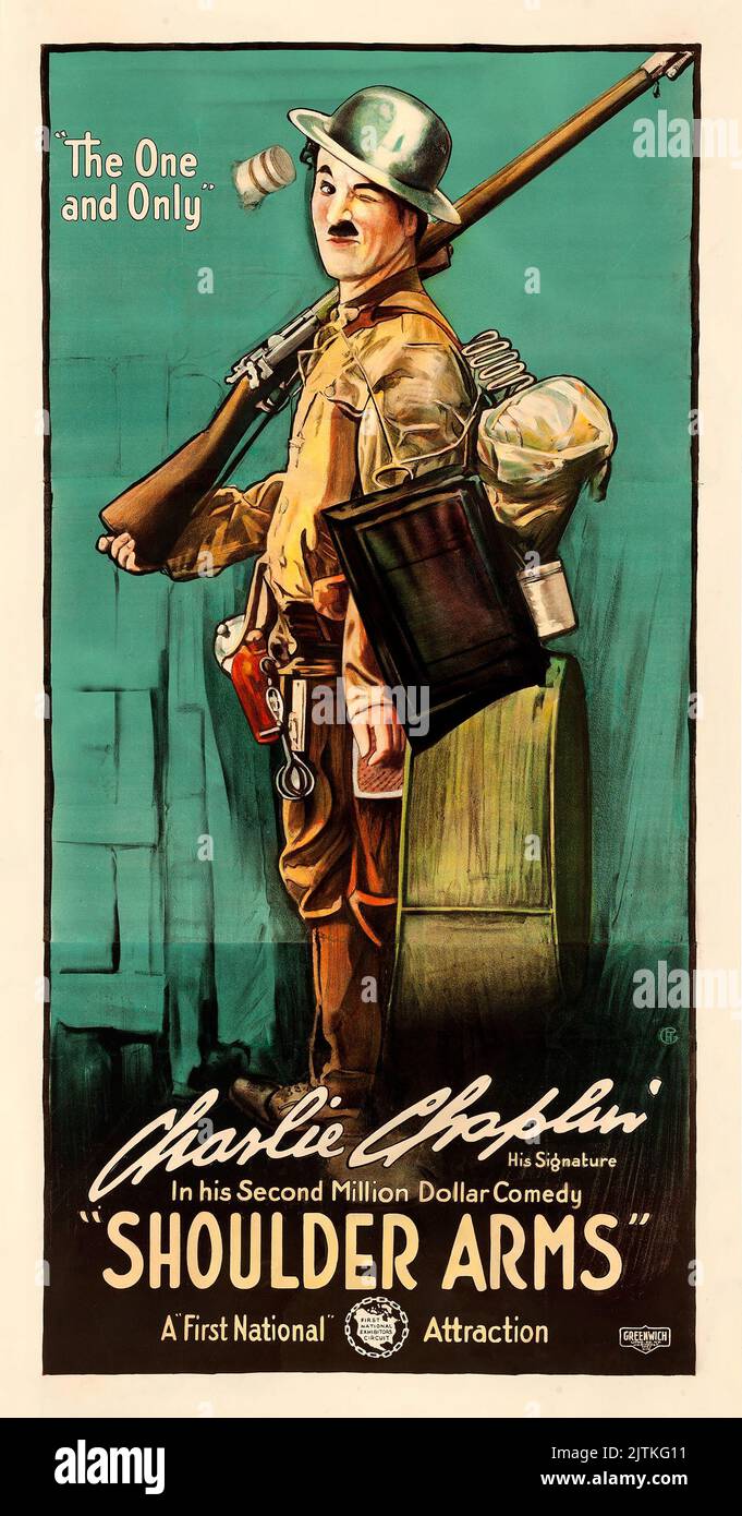 Charlie chaplin vintage muet 1918 film Banque de photographies et d ...