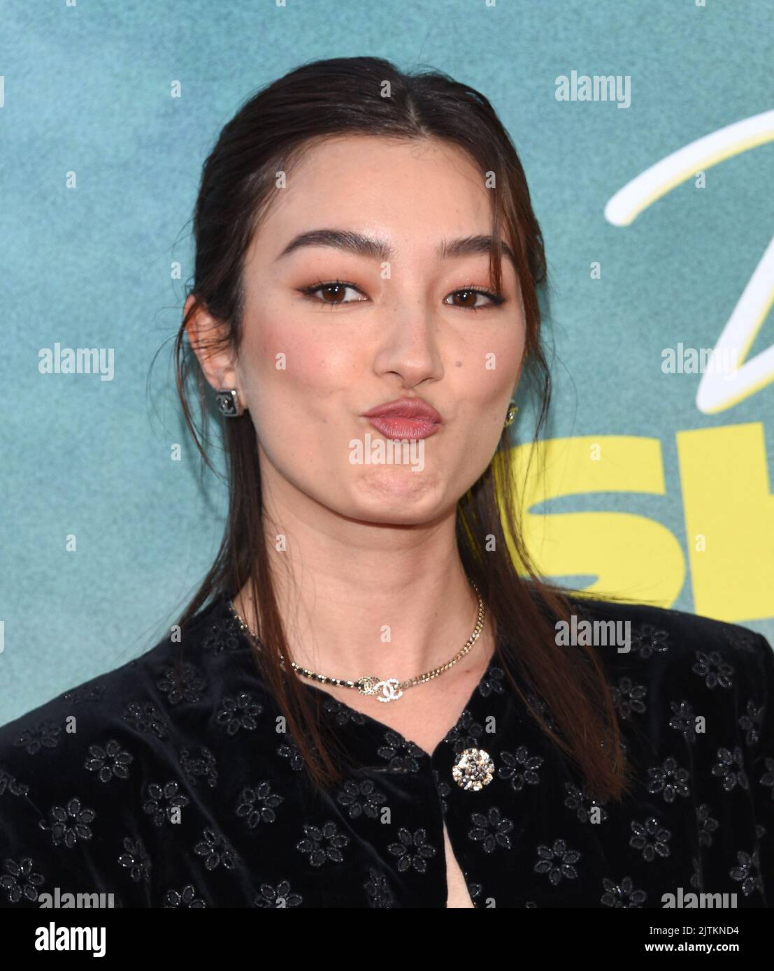 Natasha Liu Bordigo arrivant à la première de Netflix "Day Shift" à Los ...