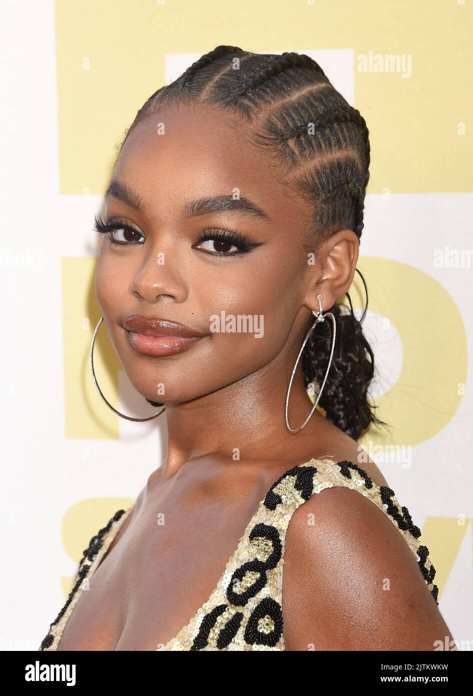 Marsai Martin arrivant au 'Honk pour Jésus. Enregistrez la première de ...