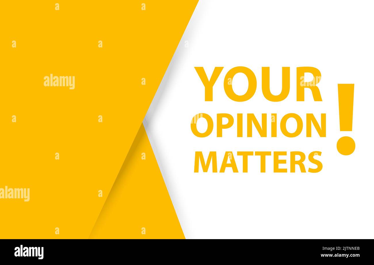 votre opinion compte vecteur de signe avec espace de copie pour les ...