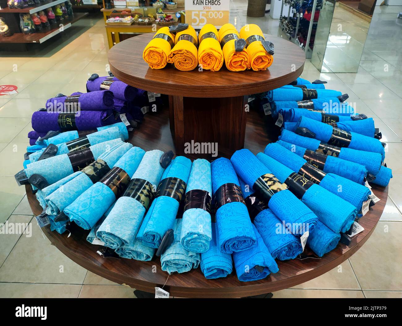 Cirebon, Java central Indonesia-14 août 2022: Le tissu gaufré ou le ...