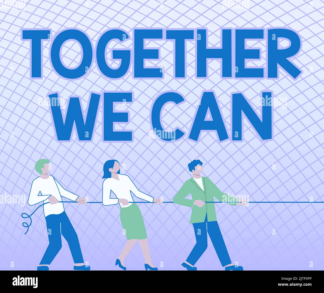 Écriture affichage de texte ensemble nous pouvons, la photo ...