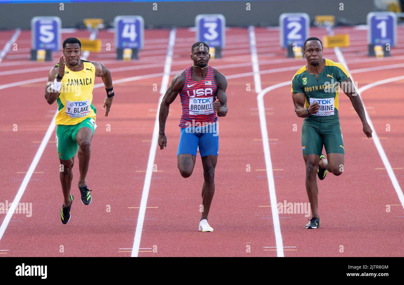 Yohan Blake, Trayvon Bromell, Akani Simbine en compétition pour les ...