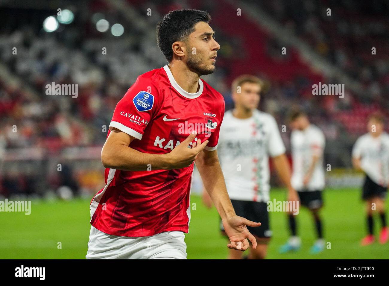 ALKMAAR - Yusuf Barasi d'AZ Alkmaar pendant le match néerlandais ...