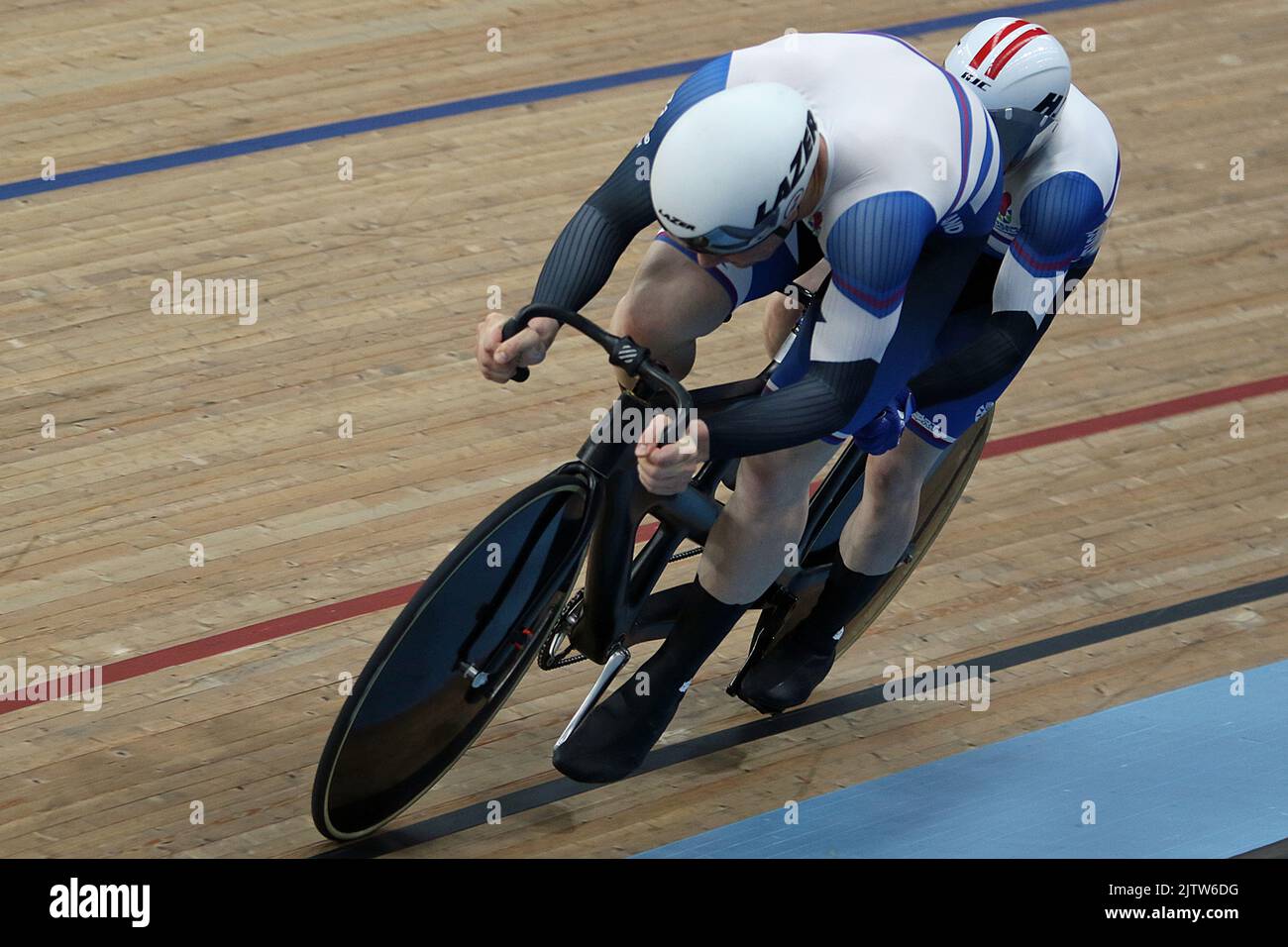 Neil FACHIE, d'Écosse, avec son pilote Lewis Stewart dans le tandem B ...
