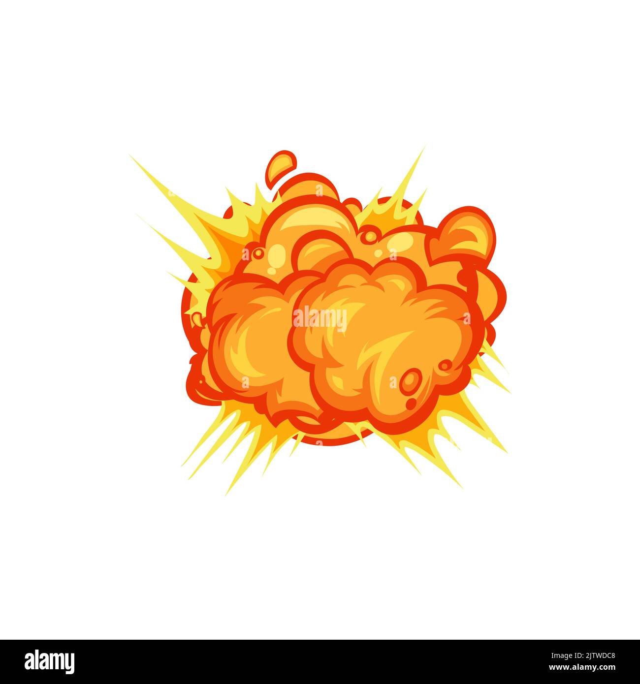 Boom Effects, caricature explosion destruction bombe nucléaire icône ...