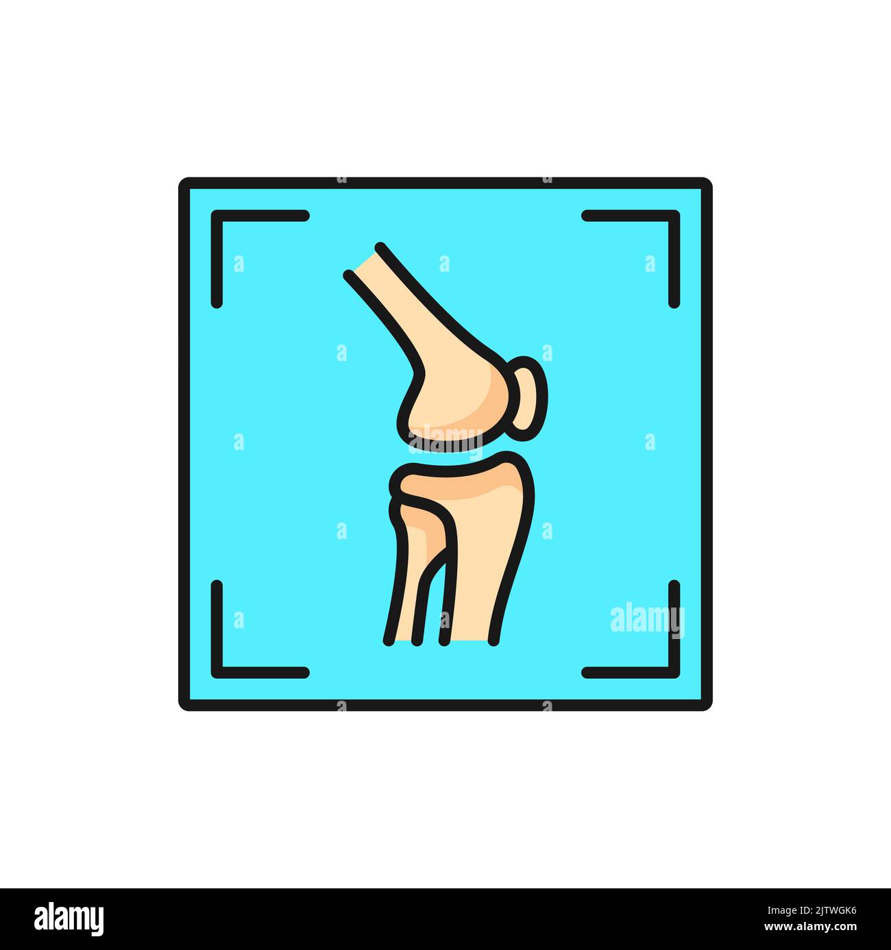 Diagnostic IRM, radiologie TDM et tomographie, icône de couleur ...