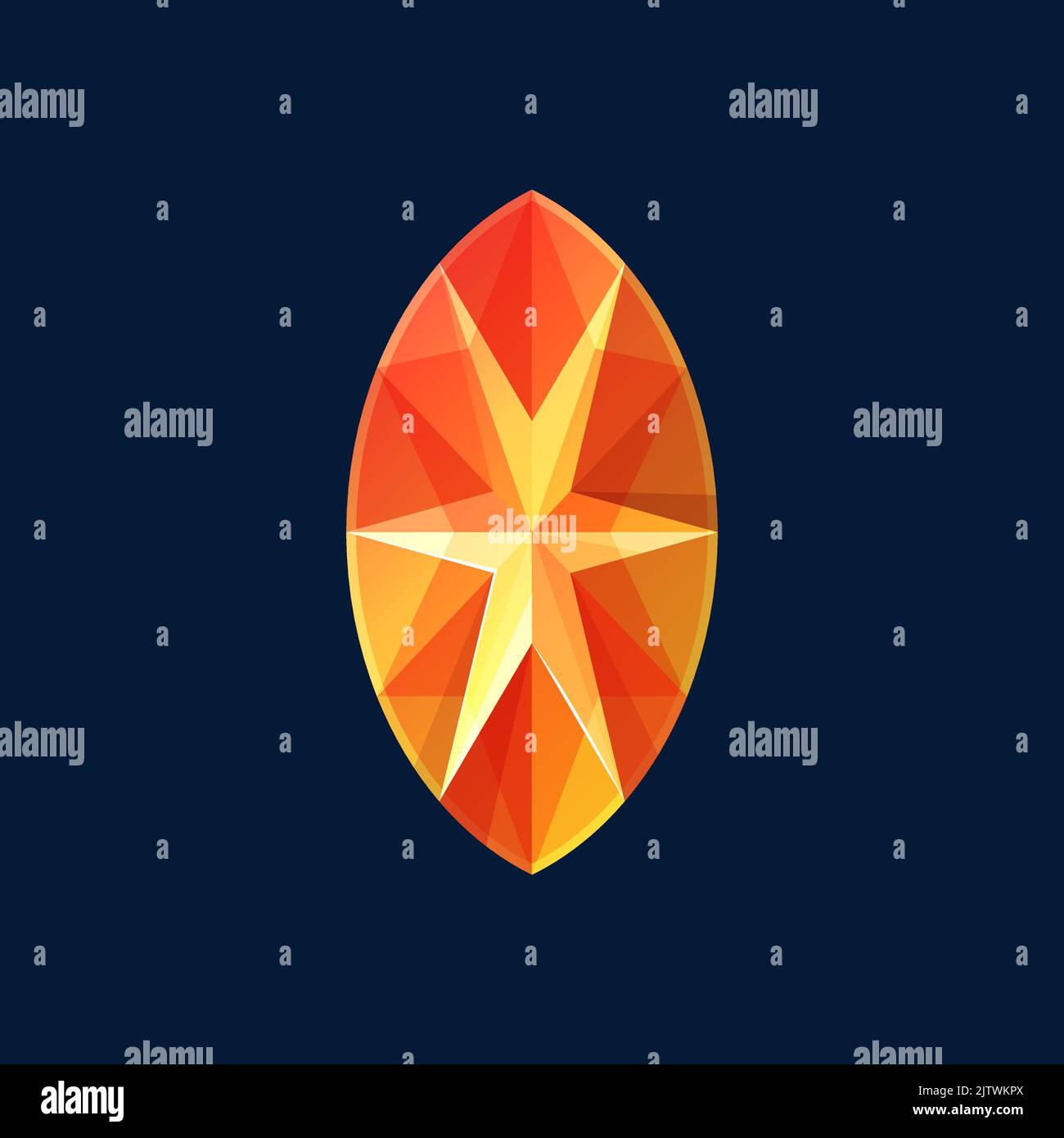 Grenat hessonite Banque d'images vectorielles - Alamy