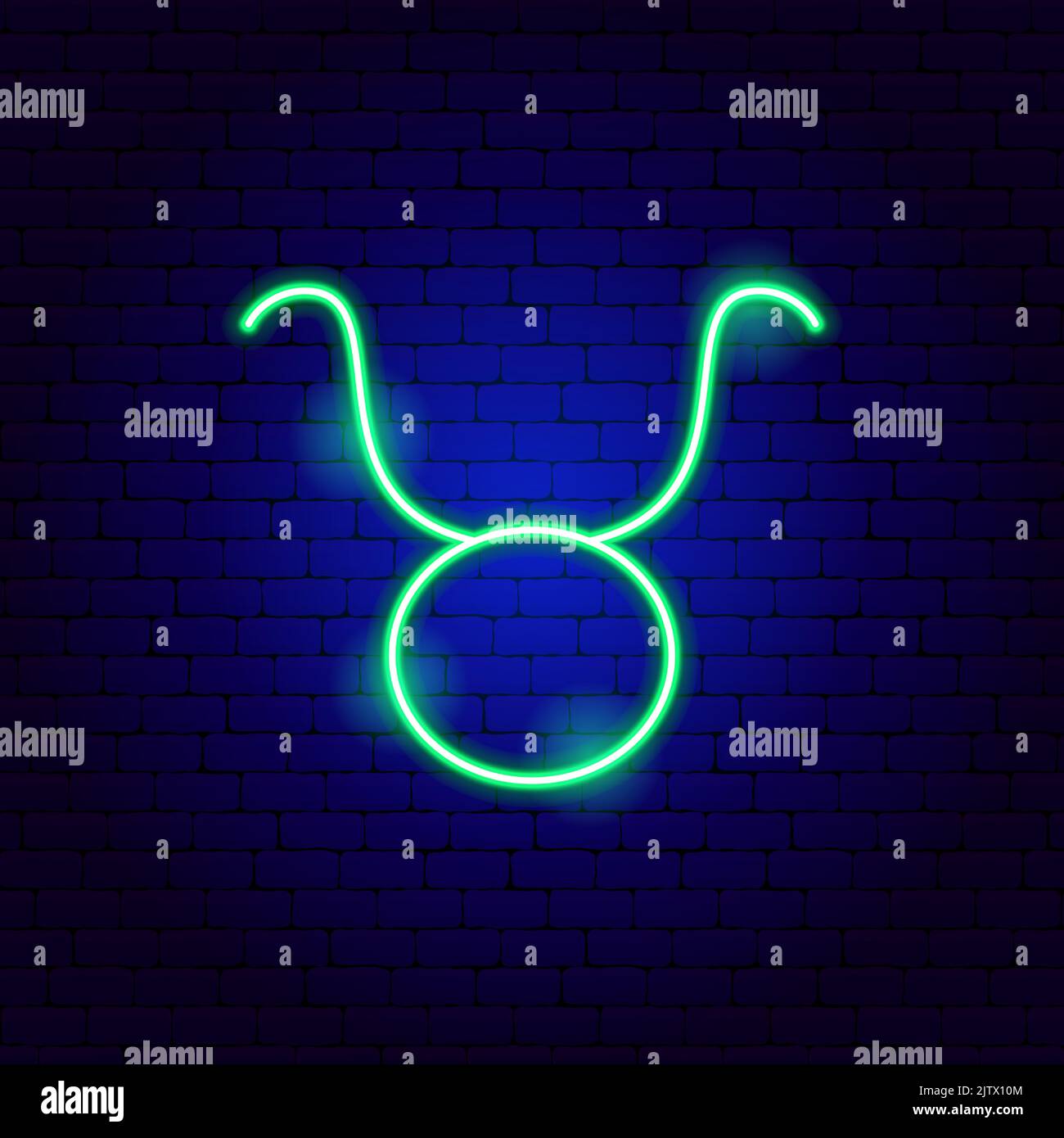 Symbole du taureau astro Banque d'images vectorielles - Alamy