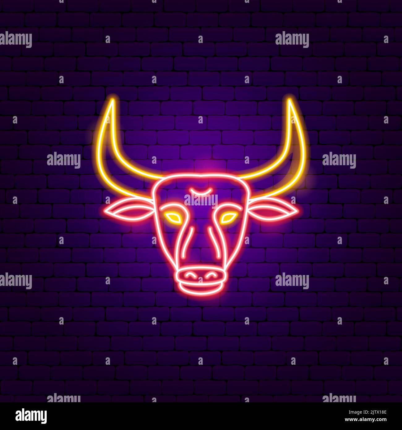 Taurus bull constellation Banque d'images vectorielles - Alamy