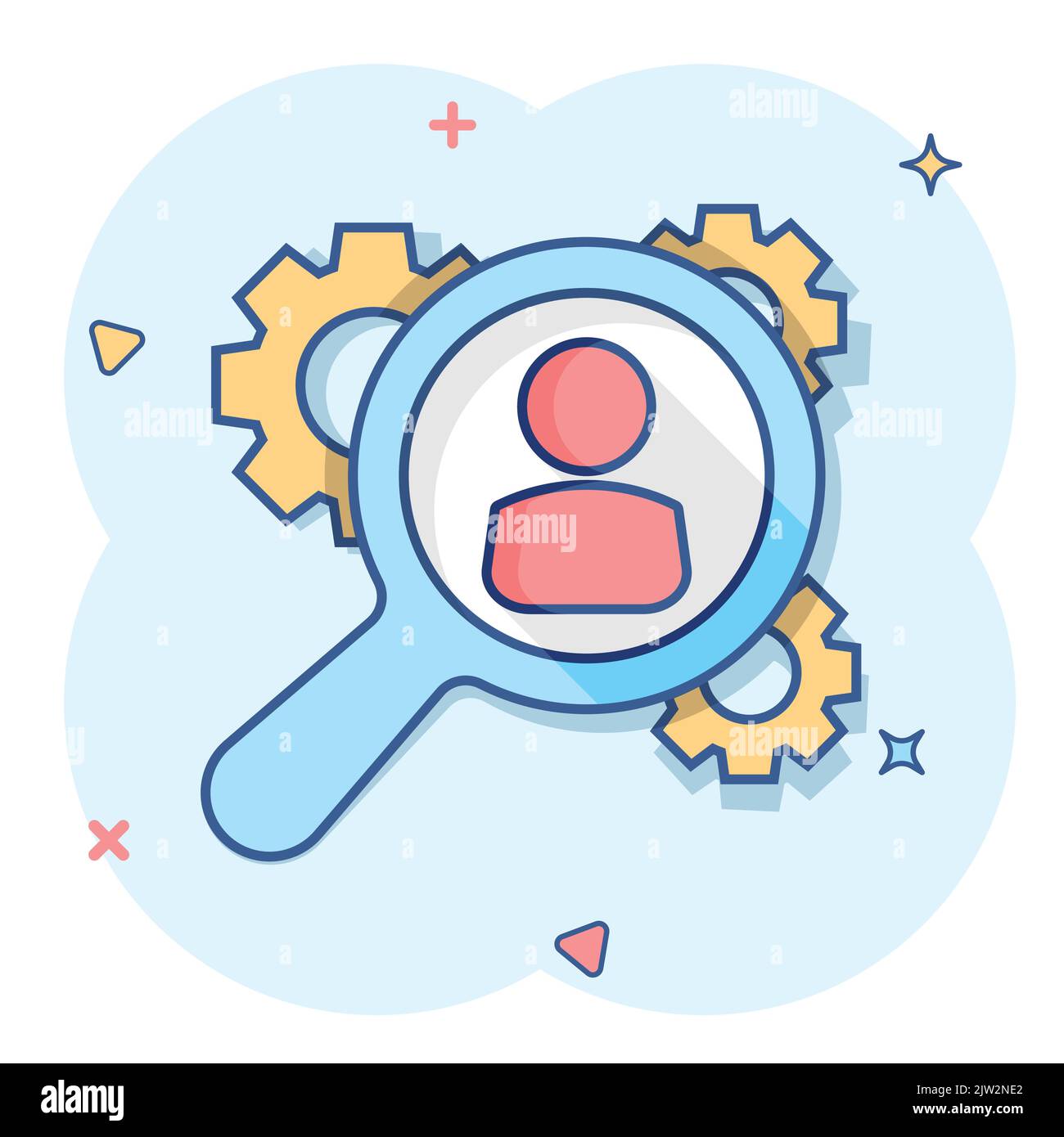 Vector cartoon les ressources humaines, le recrutement, la gestion des ...