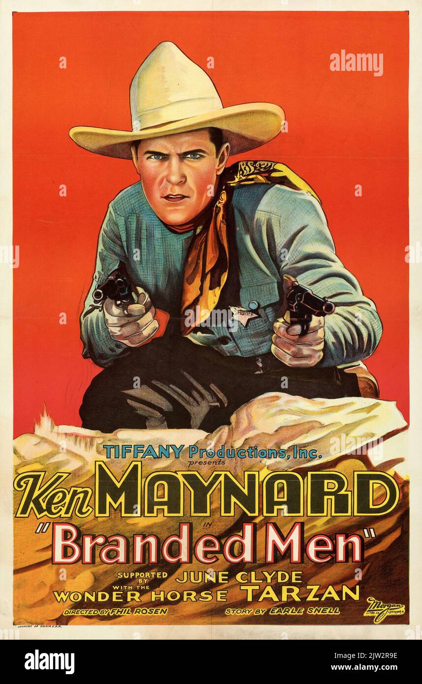 Affiche du film de ken maynard Banque de photographies et d’images à ...