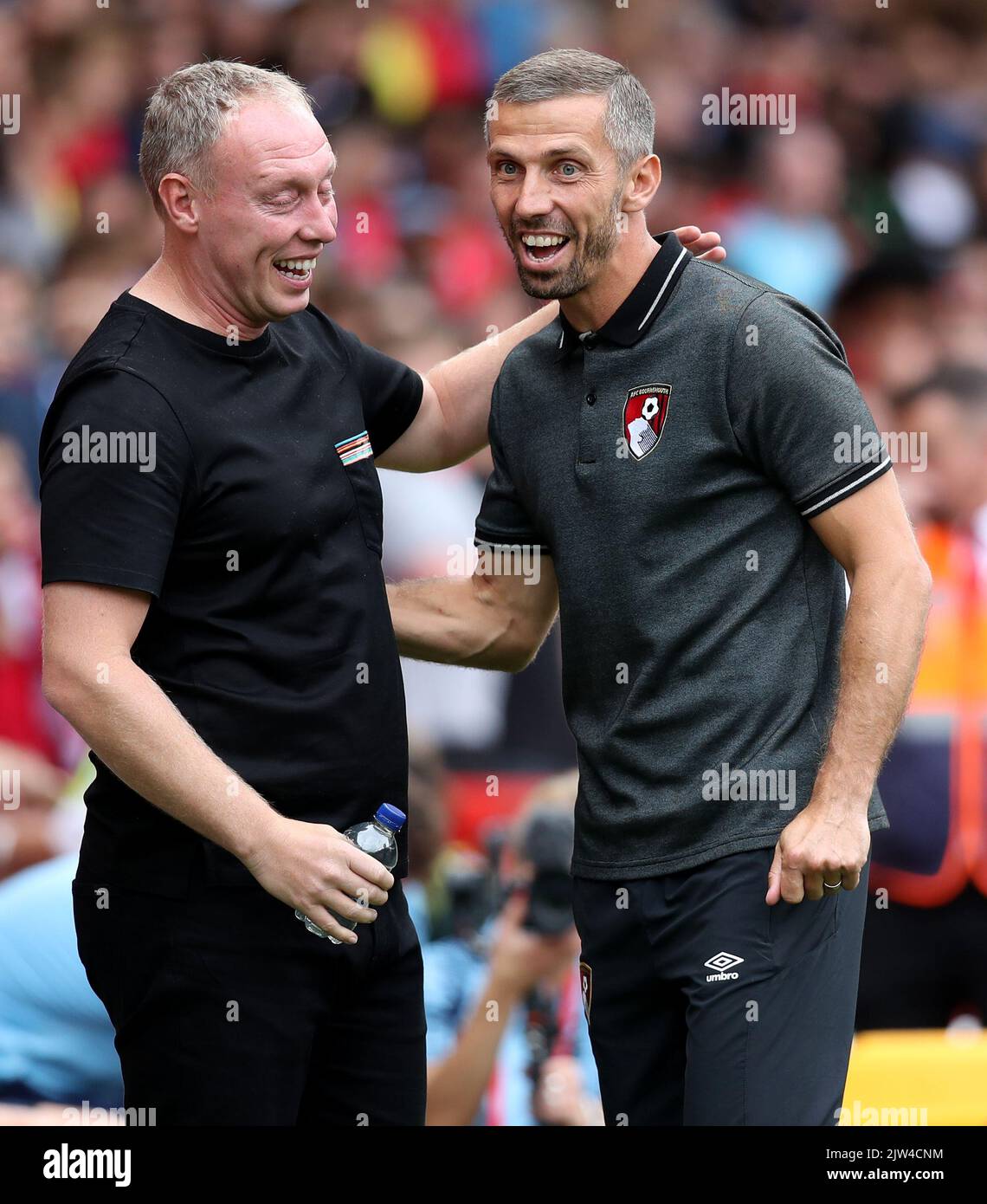 Gary O'Neil, directeur intérimaire de Bournemouth, et Steve Cooper ...