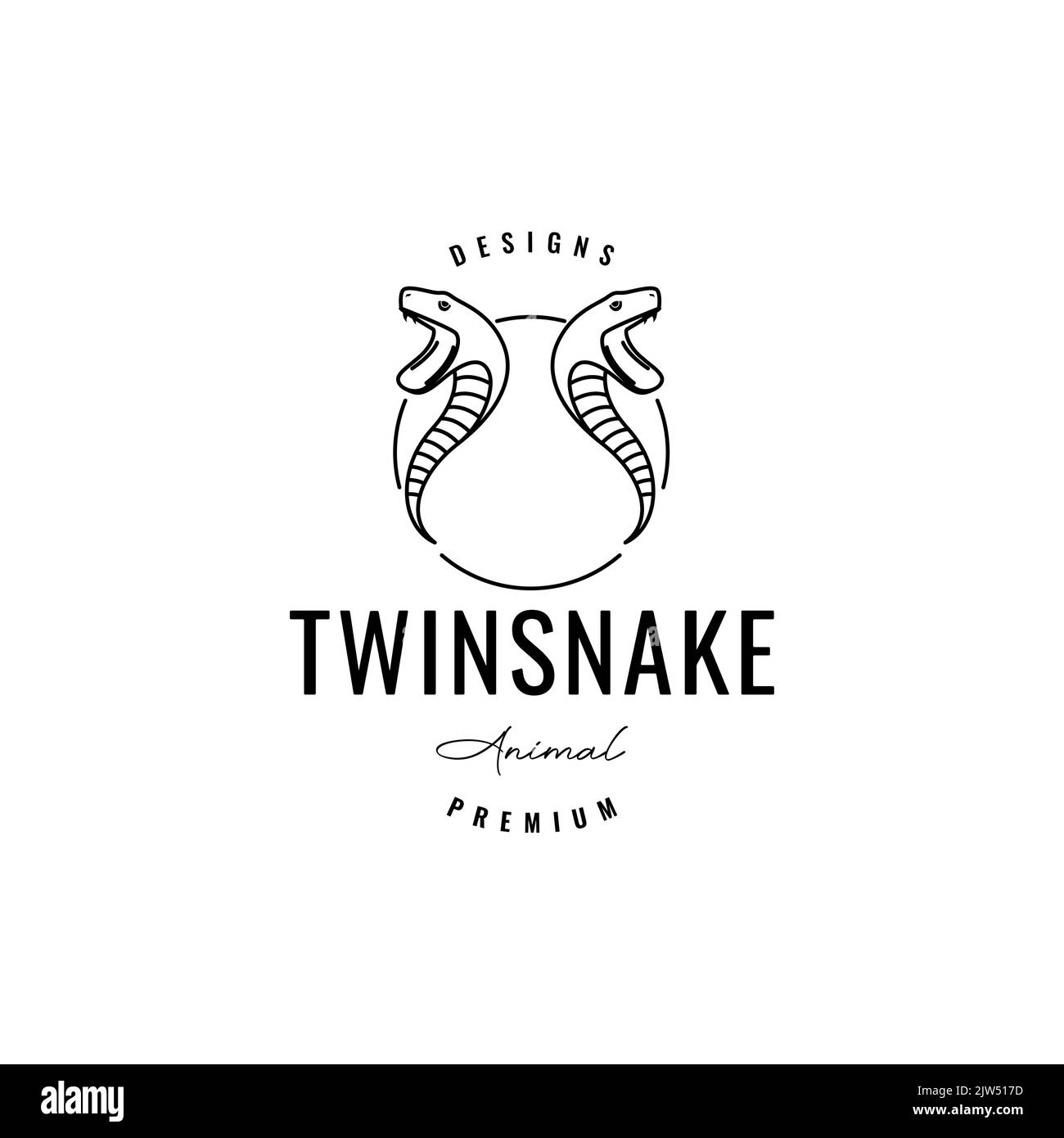 Logo de la serpiente cobra Banque de photographies et d’images à haute ...