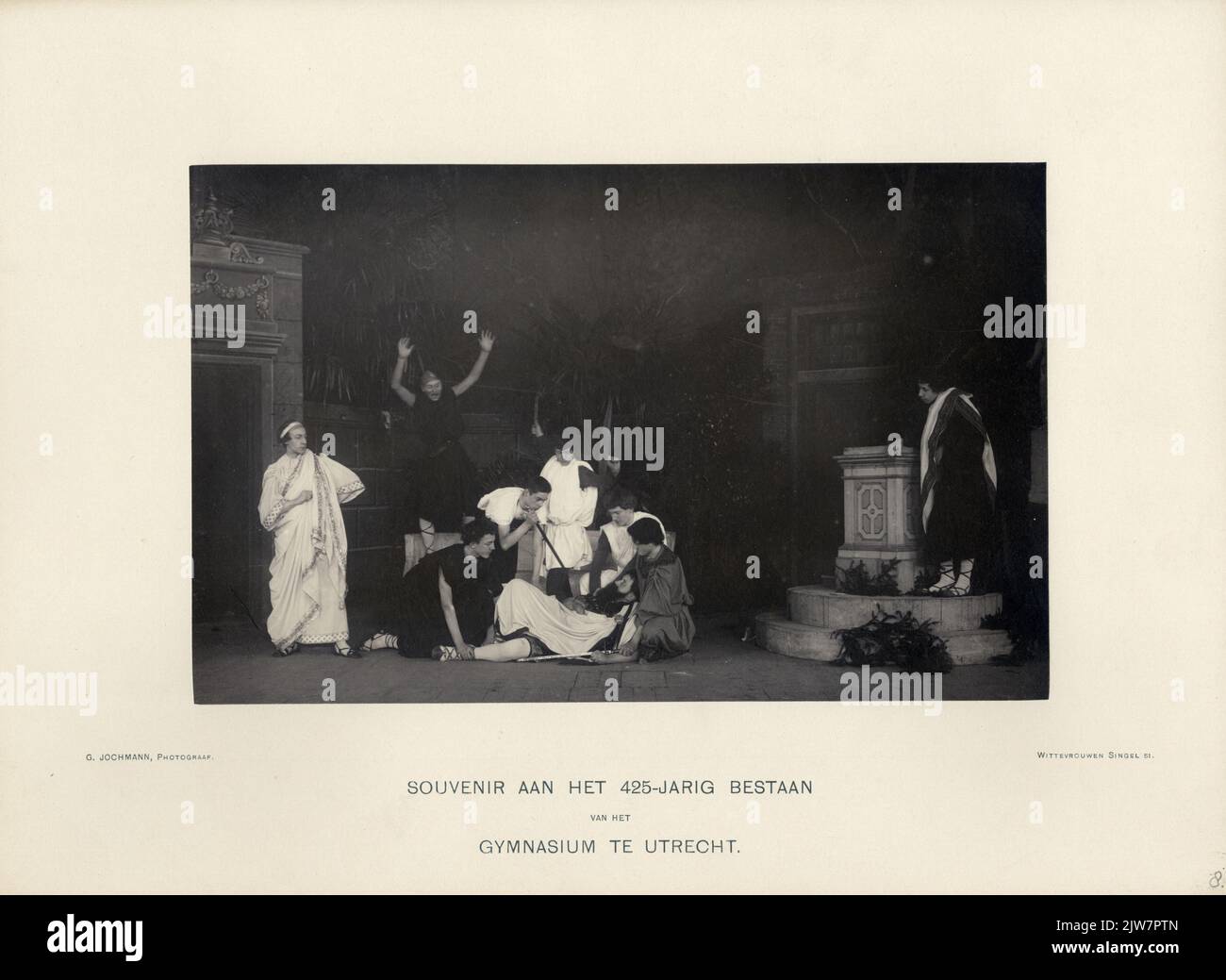 Image d'une scène du Slegspel Miles Gloriosus de Platus, interprétée ...