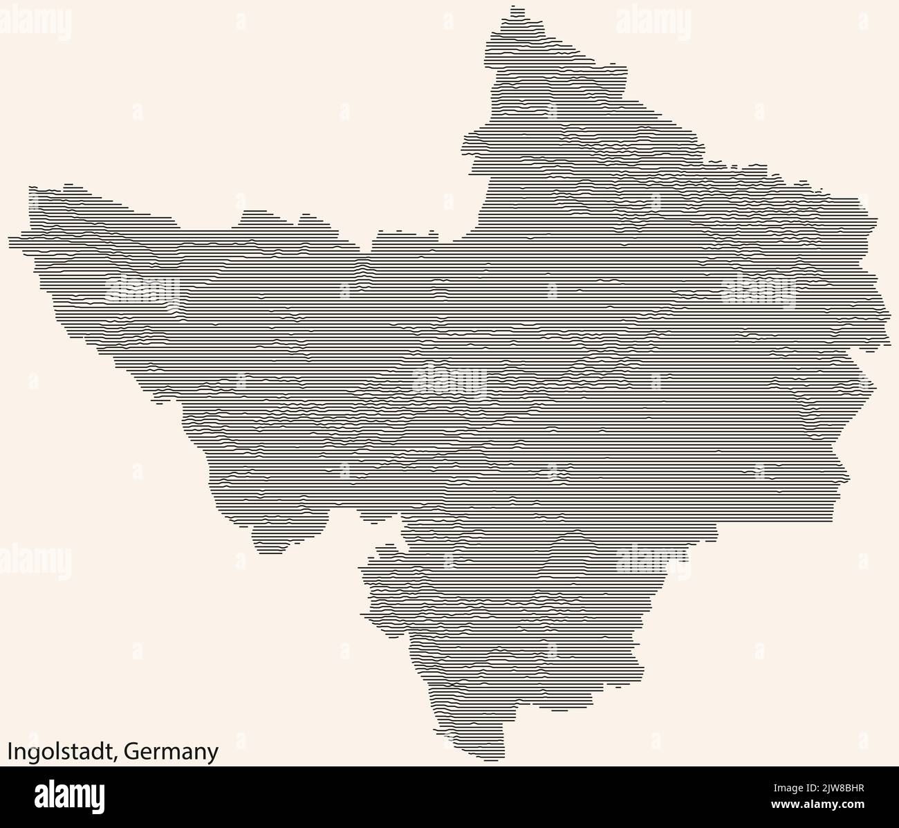 Mappa di ingolstadt Banque d'images vectorielles - Alamy