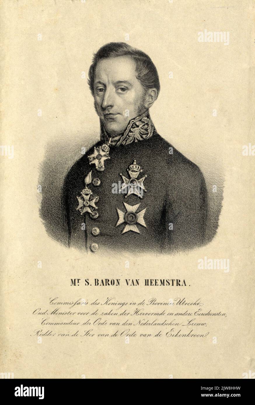M. S. Baron van Heemstra, / Commissaire du Roi dans la province d ...