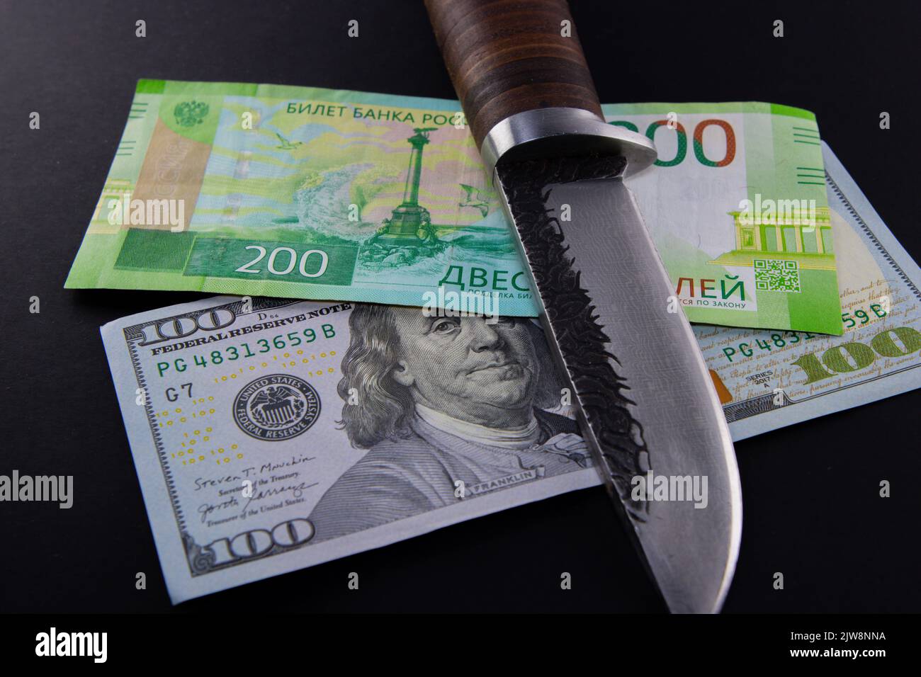 Conflits rouble dollar russe Banque de photographies et d’images à ...