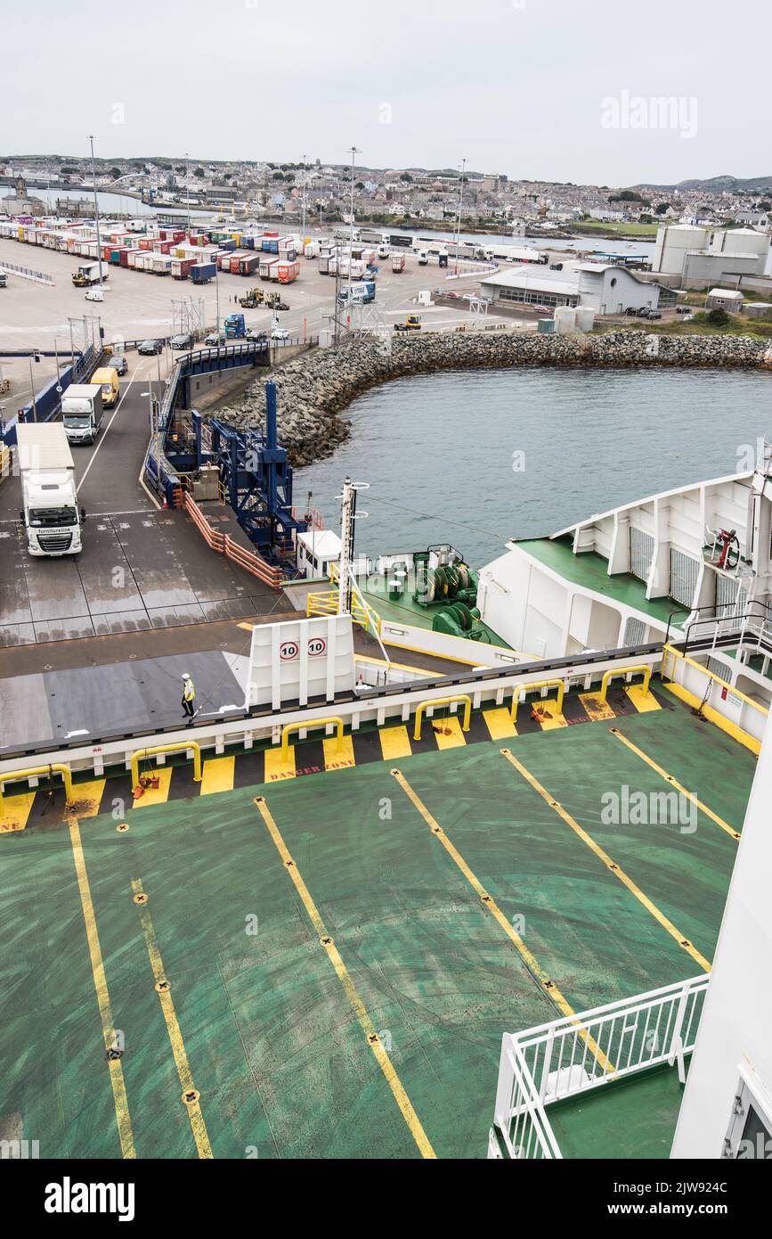 Logo des ferries irlandais sur les navires funne Banque de ...