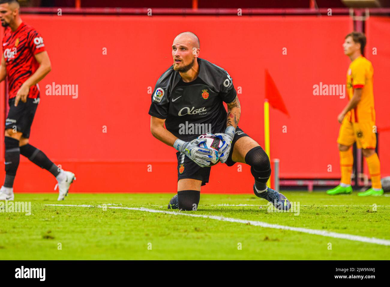 MALLORCA, ESPAGNE - SEPTEMBRE 3: Predrag Rajković du RCD Mallorca ...