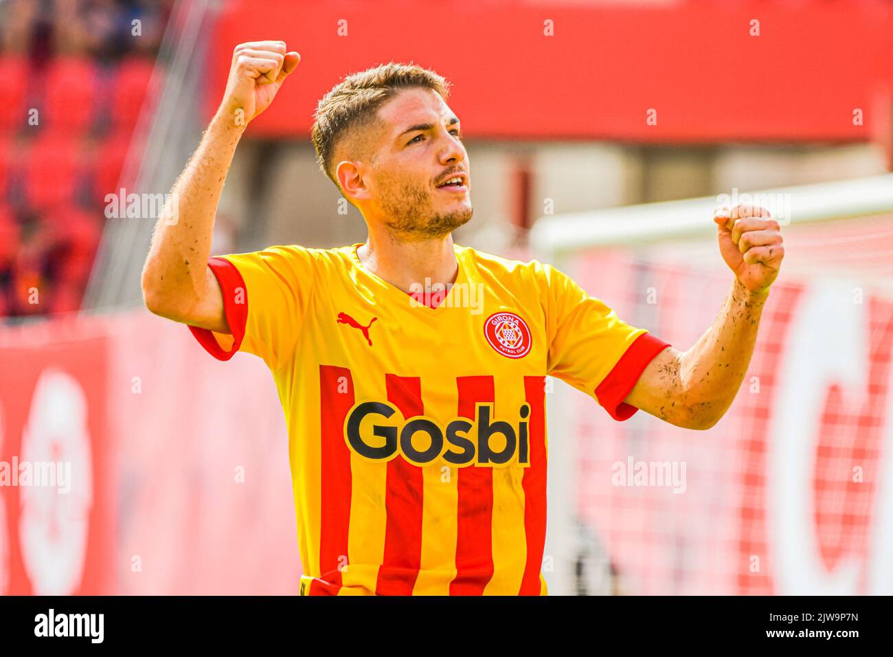 MALLORCA, ESPAGNE - SEPTEMBRE 3: Samu Sainz de Girona CF entre RCD ...