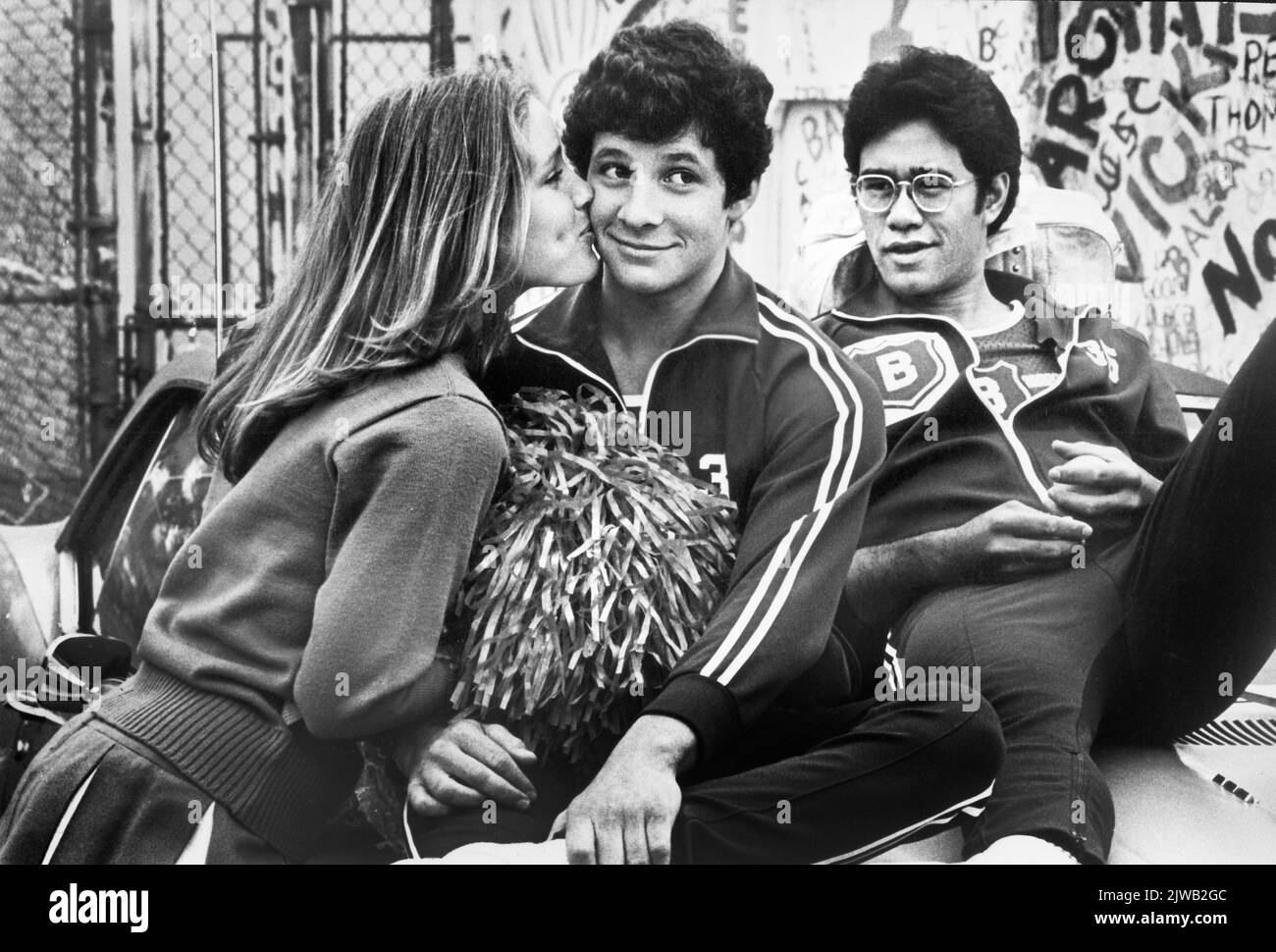 Lisa Reeves, Steve Guttenberg, Branscombe Richmond, sur le tournage du ...
