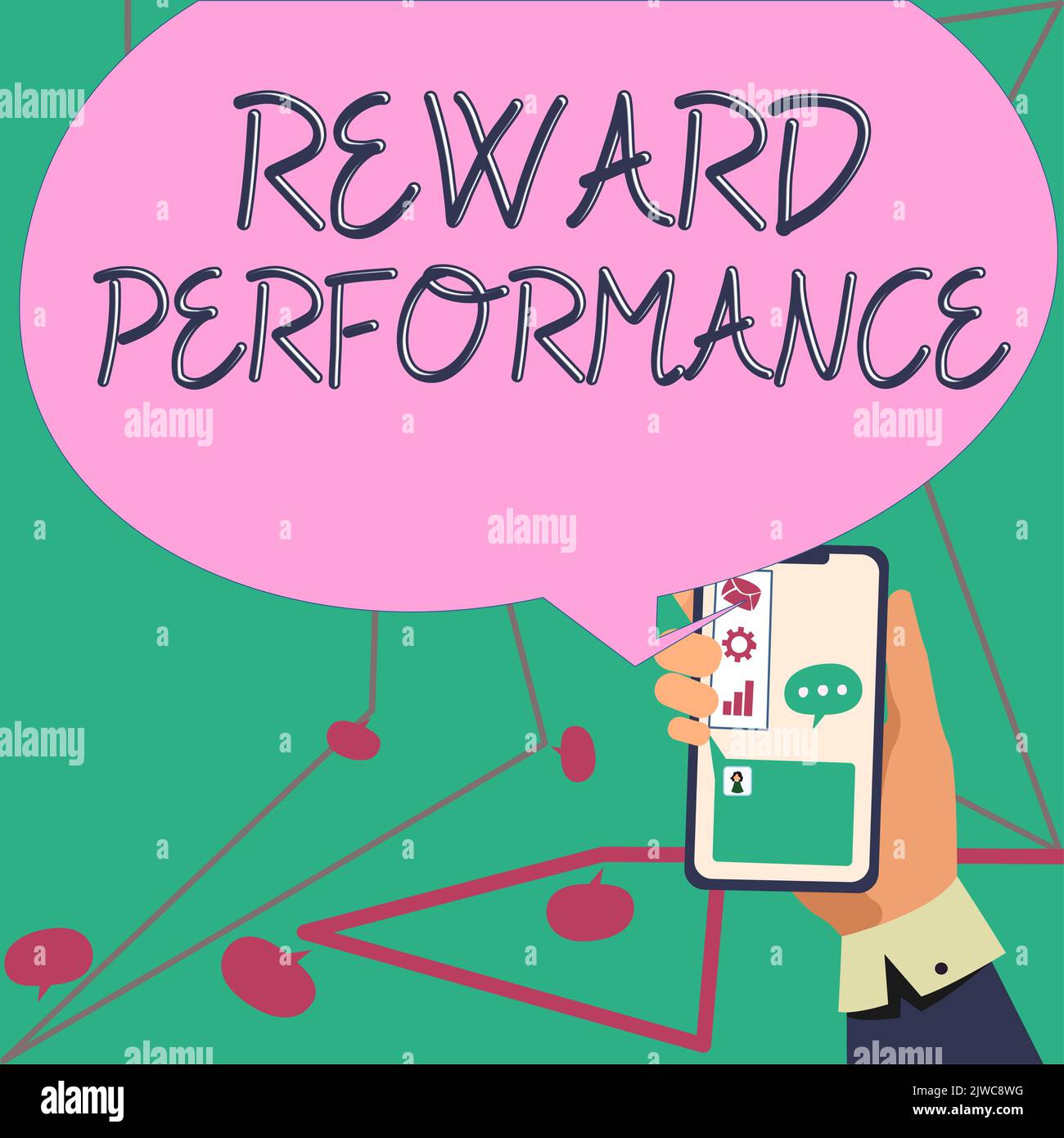 Légende conceptuelle récompense Performance Appréciation reconnaître la ...