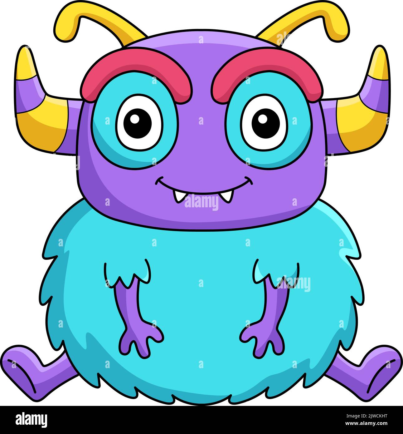 Creepy monster Banque d'images vectorielles - Alamy