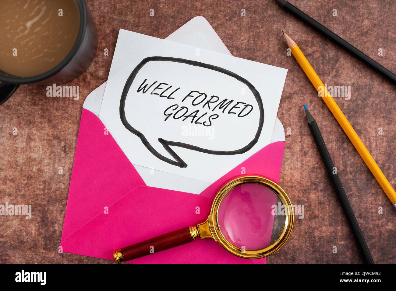Affiche de texte montrant les objectifs ou la cible de GoalsInner ...