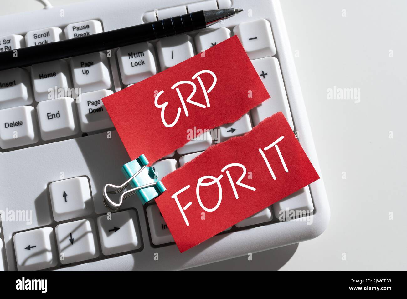 Inspiration montrant signe ERP pour elle. Présentation de l'entreprise ...