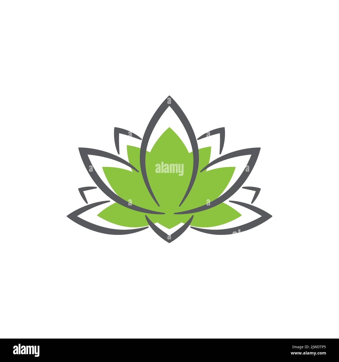 modèles de logo lotus linéaires. Logo vector Floral Linear lotus ...