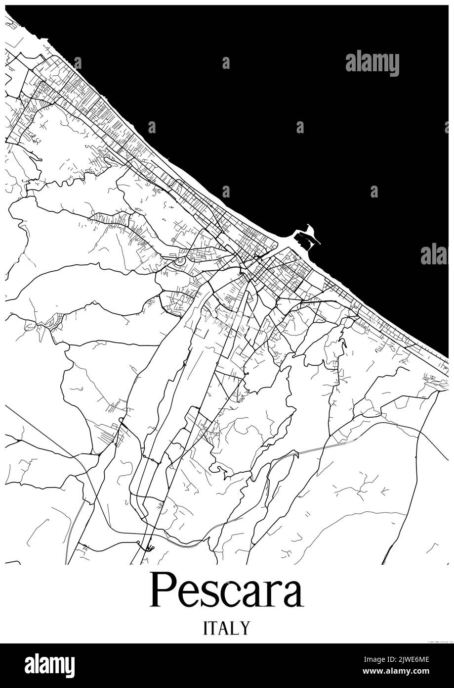 Pescara map Banque de photographies et d’images à haute résolution - Alamy