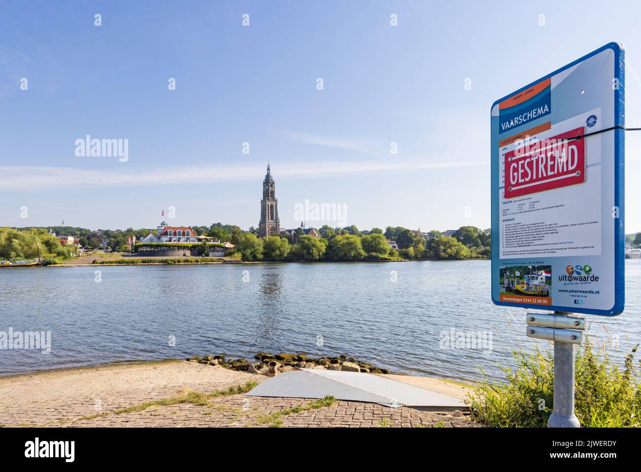 Le ferry de Lienden-Rhenen est bloqué en raison de la vague de chaleur ...