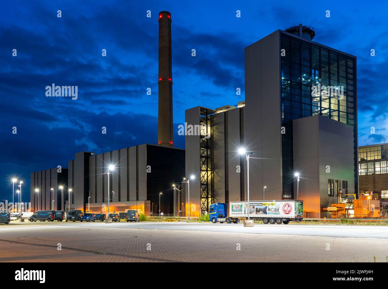 La centrale à gaz naturel de Lausward, la centrale à turbine à gaz et à ...