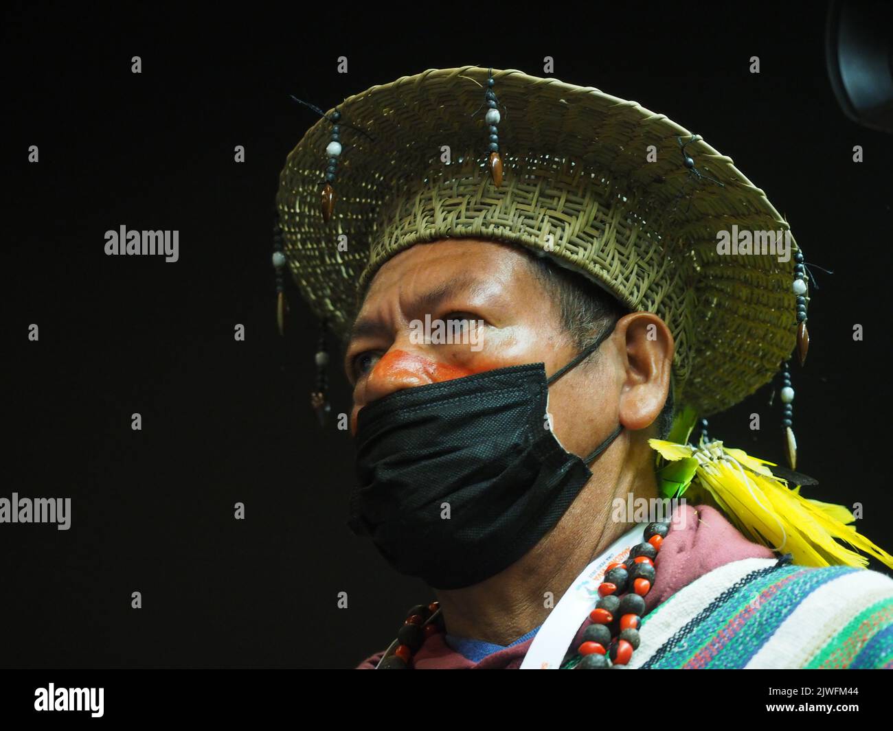 Lima, Pérou, 05/09/2022, homme autochtone de l'amazonie péruvienne ...