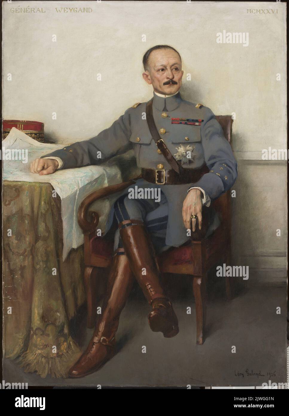 Portrait du général Maxime Weygand (1867–1965). Galand, Léon Laurent ...
