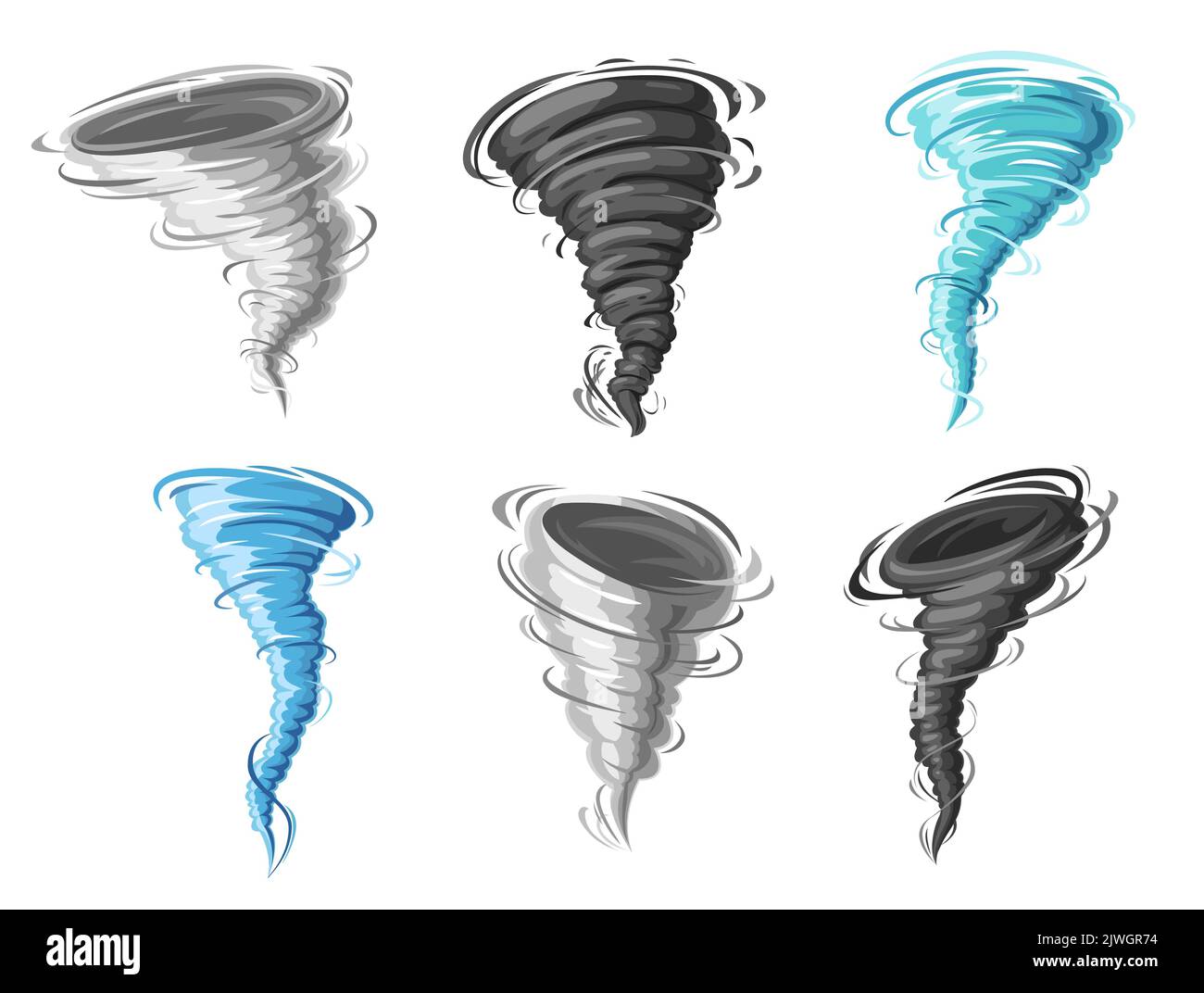 Bande dessinée tornade tempête de tornade ou tempête de cyclone ...