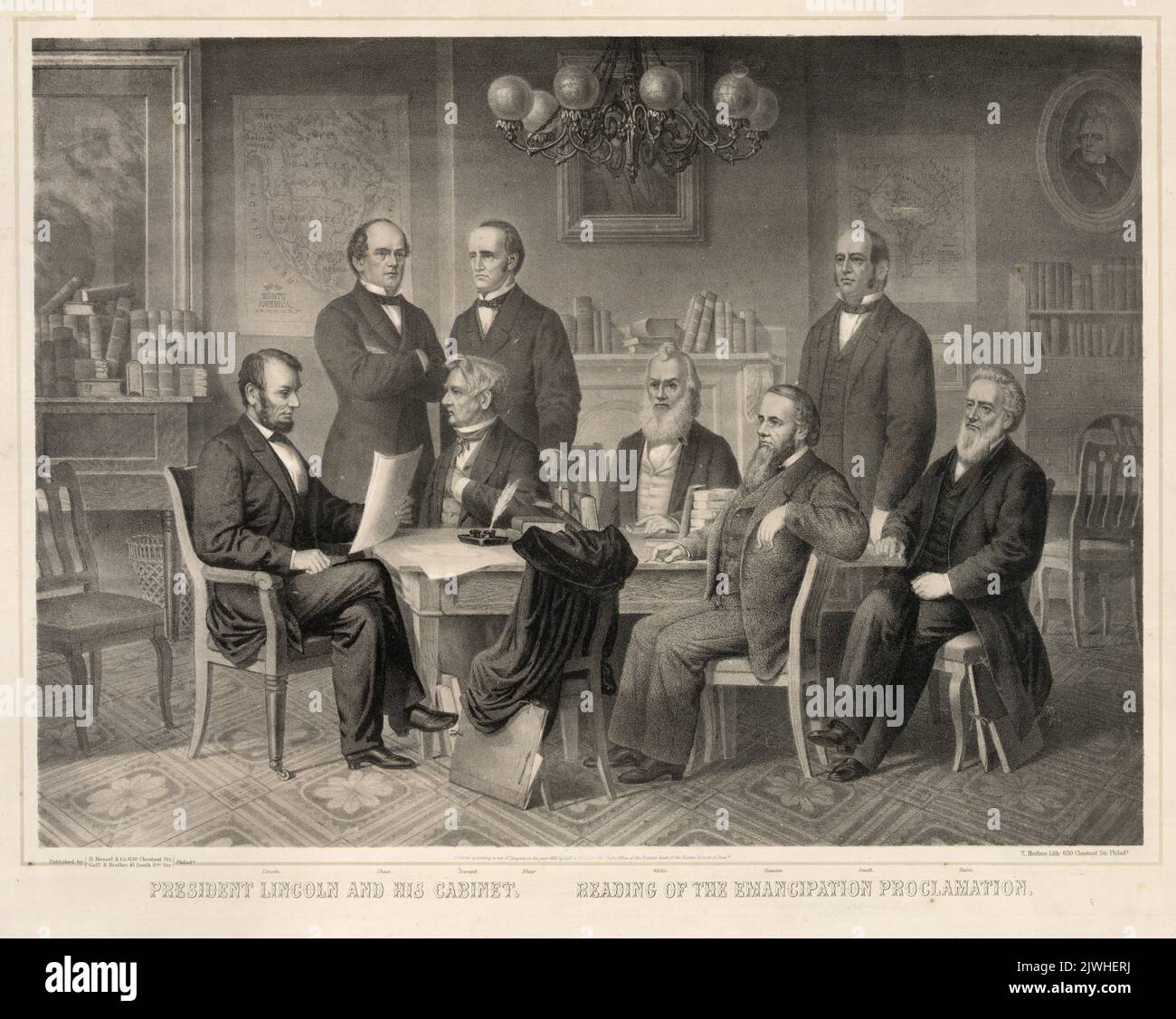 Abraham lincoln and his cabinet Banque de photographies et d’images à ...
