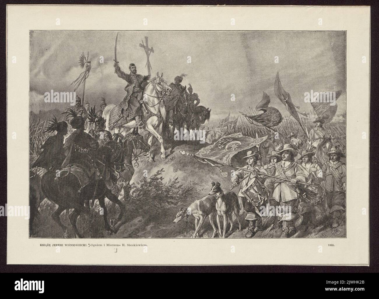 Juliusz Kossak, Książę Jeremi na mogile [le prince Jarema sur son lit ...